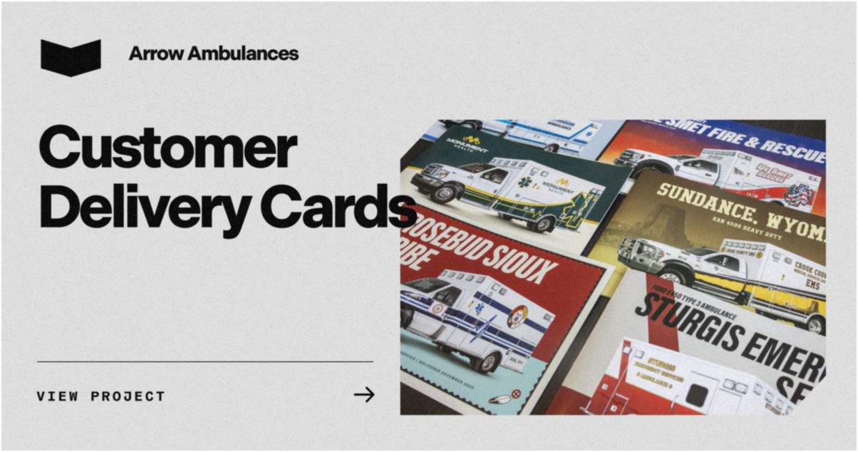 Arrow Customer Delivery Cards | Fused Agency